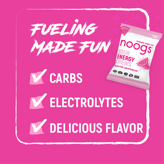 Electric Watermelon Noogs - Sour Energy Chews for Active Lifestyles